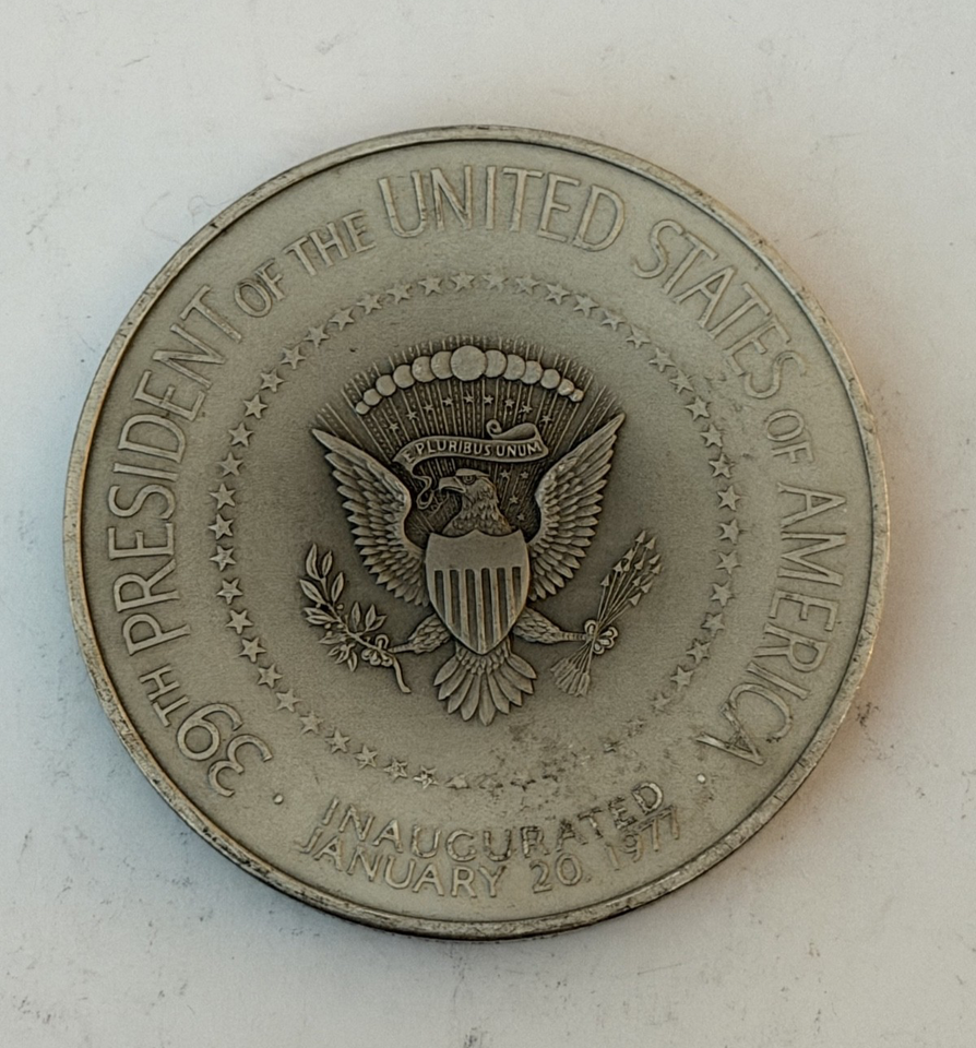 RARE - 1977 - 7 Oz - .999 Silver Jimmy Carter Inauguration Medal | eBay