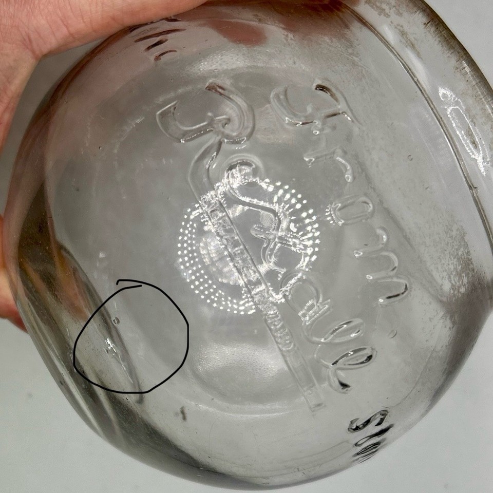 'From The Rexall Store' Embossed Glass Goldfish Bowl Pharmacy Drug ...