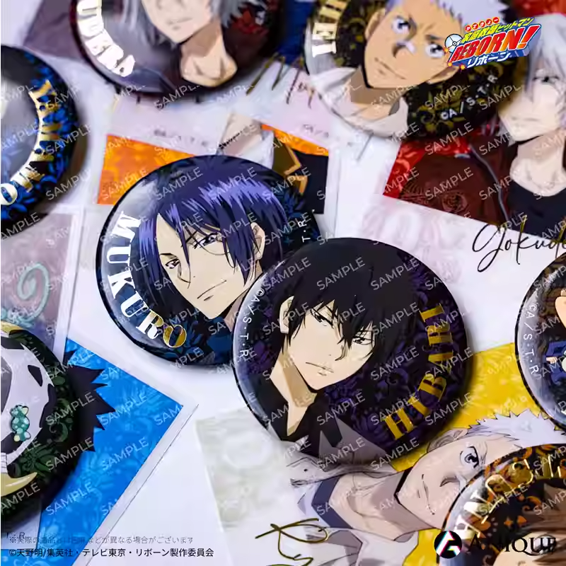[AUTHENTIC] KATEKYO HITMAN REBORN STAMPED BADGE ANIME MERCH BLIND BOX ...