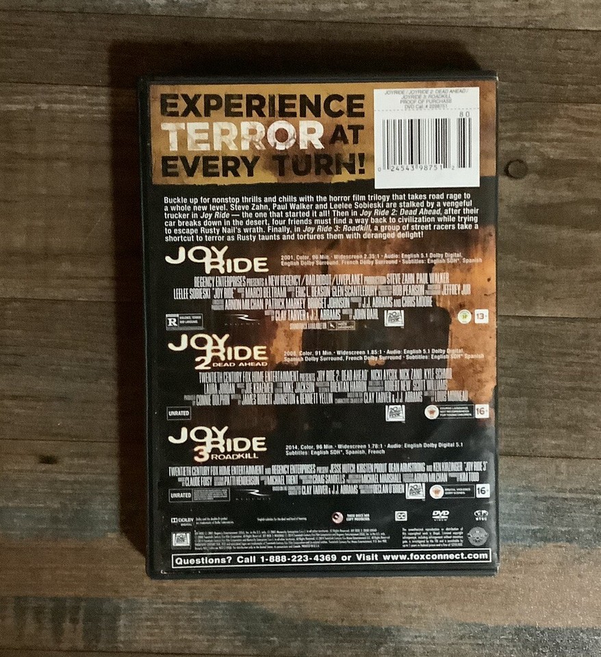 Joyride: Triple Feature (DVD) Joyride 1,2 And 3 24543987512 | eBay