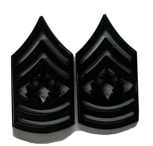 U.S. Army Command Sergeant Major Black Metal Rank | eBay