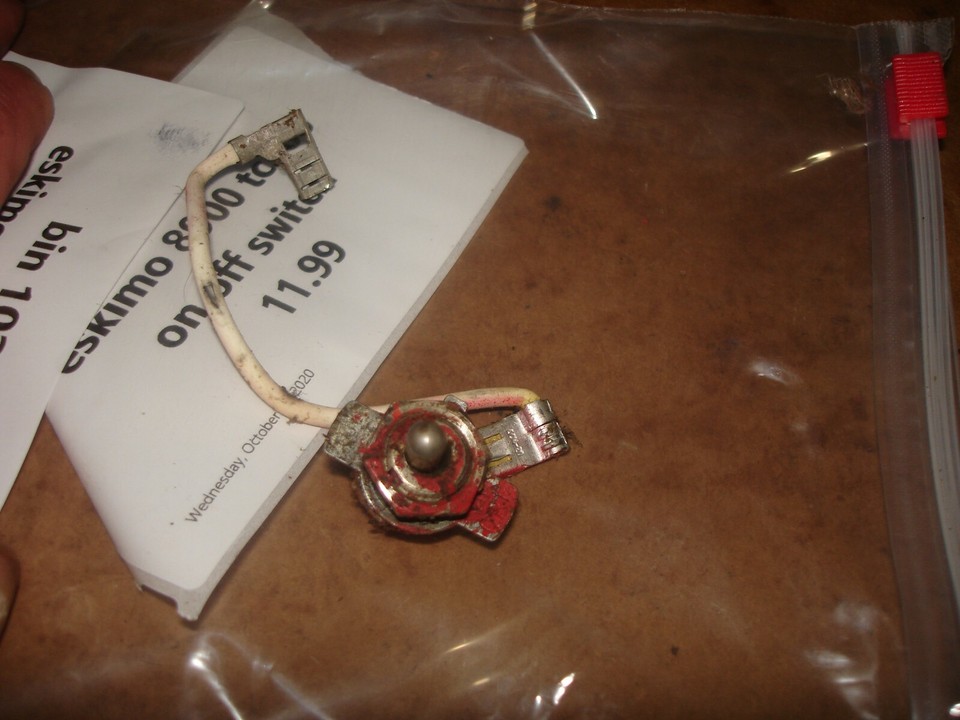 Eskimo Model 8900 tc300 on off switch ice auger part bin 1025 | eBay
