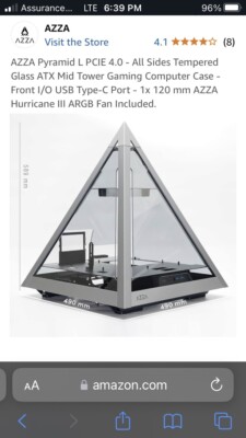 AZZA pyramid L Pcie 4.0 PC Case | eBay