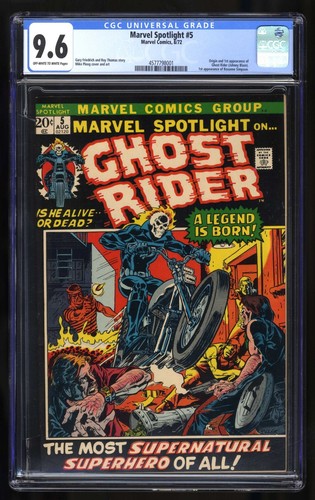 Marvel Spotlight #5 CGC NM+ 9.6 1st Appearance Ghost Rider! Ploog Cover ...
