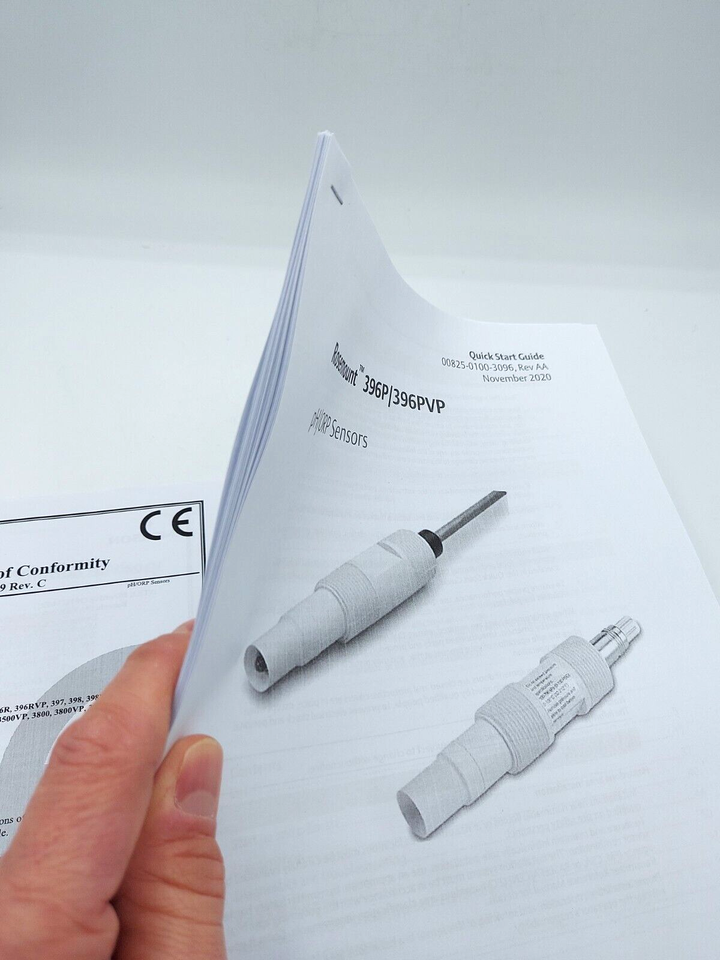 EMERSON ROSEMOUNT 396P-01-10-55-41 PH/ORP SENSOR - TUpH SILICORE ...