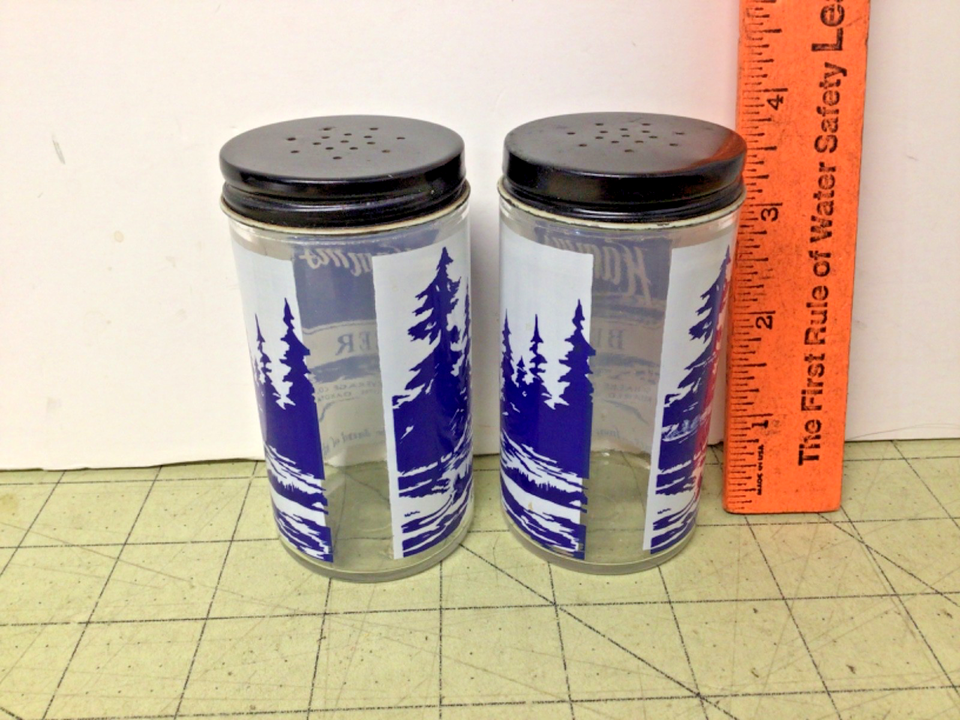 Vintage Hamm’s beer glass salt & pepper shakers Redfield South Dakota ...