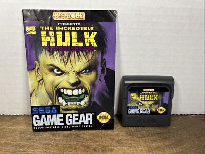 The Incredible Hulk SEGA Gamegear Game Gear with Manual | eBay