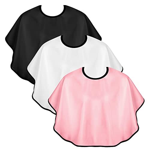 3 Pcs Makeup Capes for Clients Beauty Salon Makeup Bibs Shorty Smock ...
