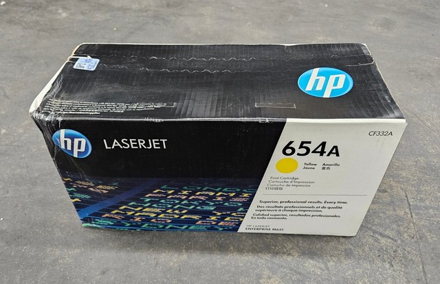 HP 654A (CF332A) Yellow Toner Cartridge for sale online | eBay