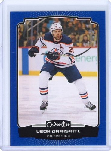 2022-23 O-Pee-Chee Leon Draisaitl Blue Border Parallel - Edmonton ...