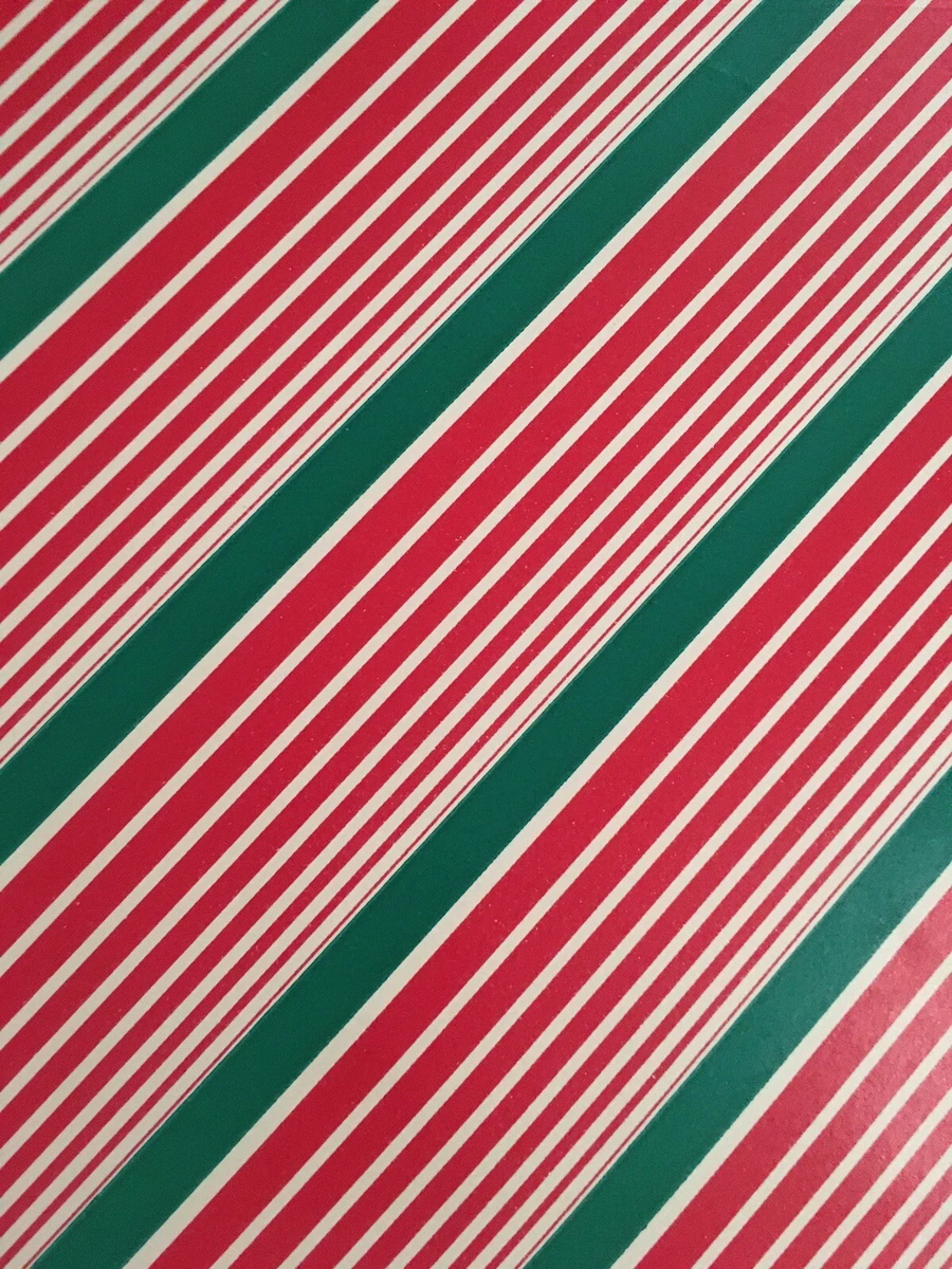 Red And White Striped Wrapping Paper