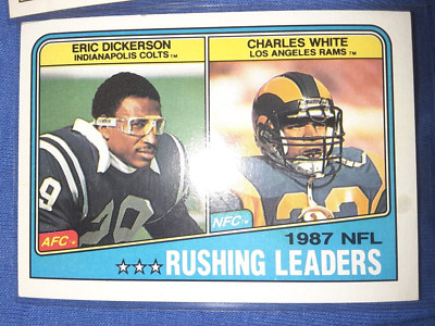 1988 Topps 1987 NFL Scoring Leaders Eric Dickerson #217 Rams MVP HOF NFL LEGEND | eBay