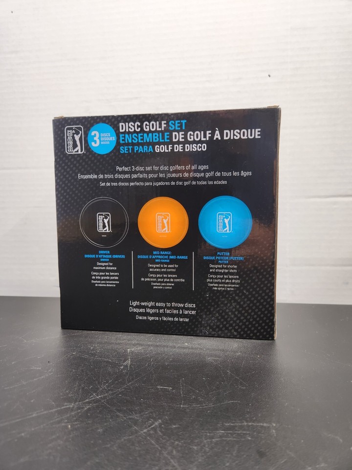 PGA Tour 3-Discs Golf Starter Set - Driver, Mid-Range & Putter Brand ...