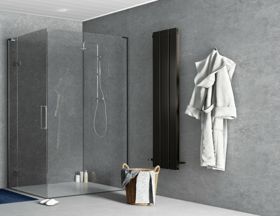 Shower Panels 1000mm Wide x 2.4m Large Bathroom Wet Wall Cladding PVC ...