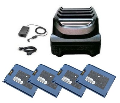 Zebra SAC-TC51-4SCHG1-01 Battery Charger & Batteries to TC51 TC52 TC56 ...
