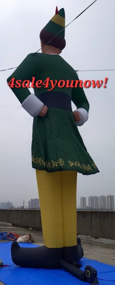 32 FOOT INFLATABLE CHRISTMAS BUDDY THE ELF MOVIE WITH LED LIGHTS CUSTOM ...