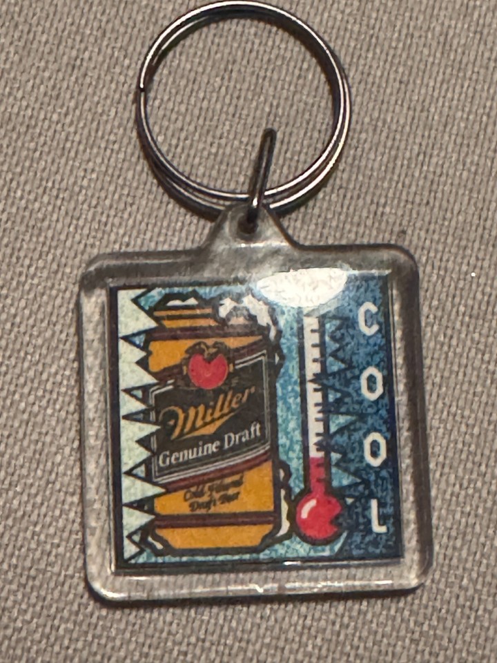 Miller Genuine Draft Light Beer Keychain Key Ring Acrylic | eBay