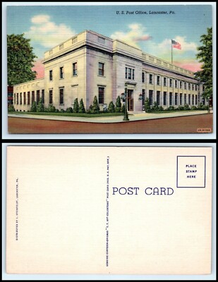 PENNSYLVANIA Postcard - Lancaster, Post Office K11 | eBay