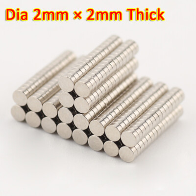 N35 Magnets 2x2 Mm Disc Small Round Craft Magnet 2mm Dia X 2mm Strong ...