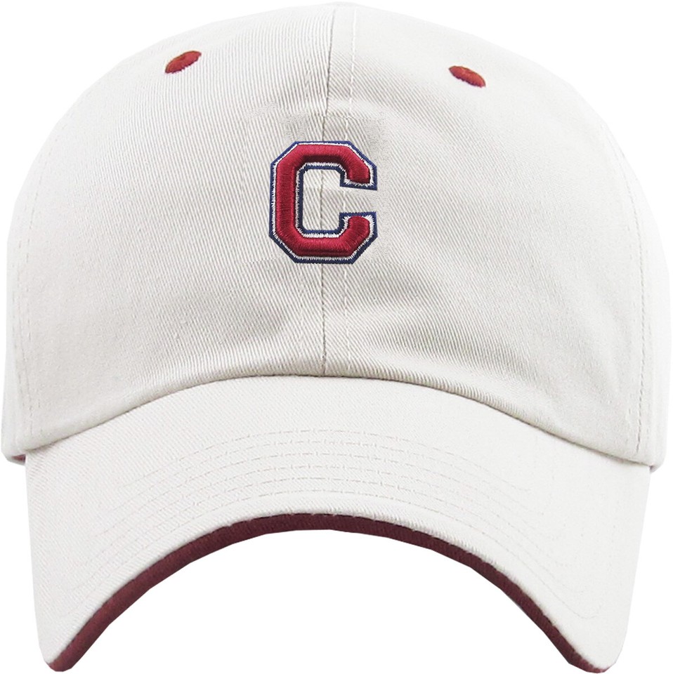 ABC Letter Embroidery INITIAL Ivory Dad Hat Baseball Cap Adjustable | eBay