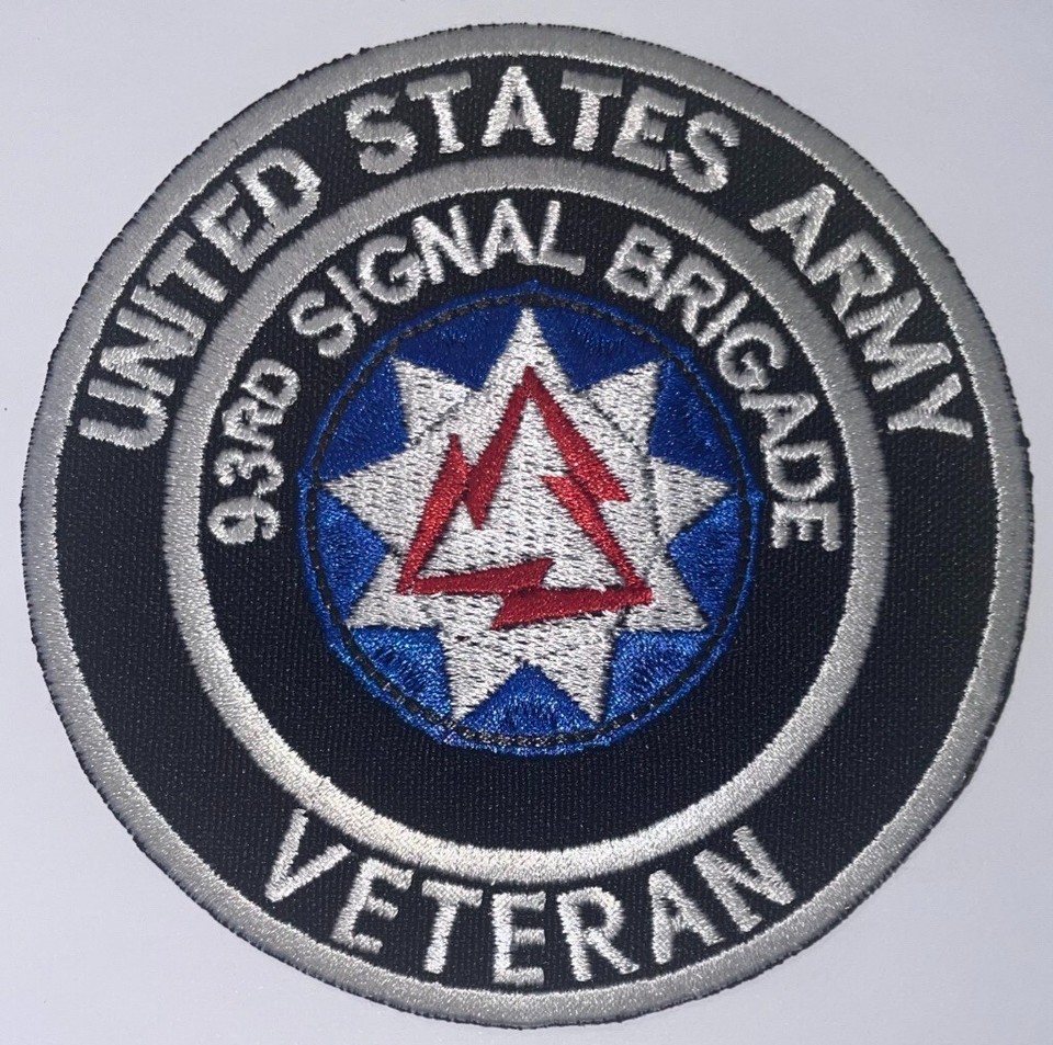 US Army 93rd Signal Brigade Veteran Patch Hook & Iron-On Repro New B84 ...