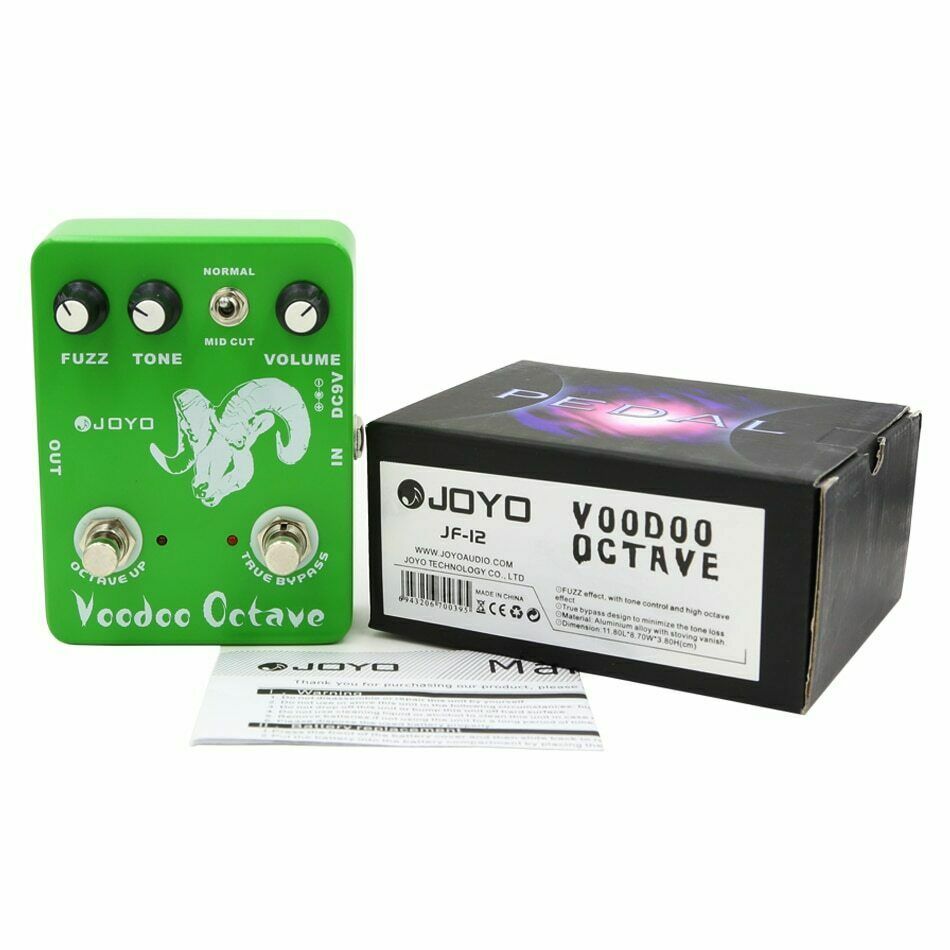 JOYO JF-12 Voodoo Octave Electric Guitar Effect Pedal Fuzz Octaver ...