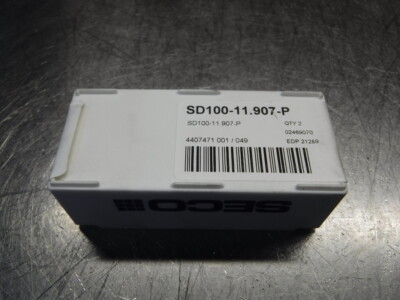 Seco Crownloc 11.907mm Carbide Replaceable Tip QTY2 SD100-11.907-P ...