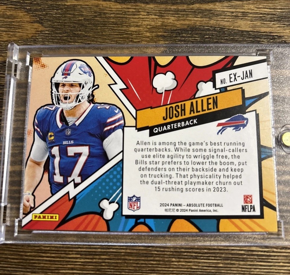 2024 Panini Absolute - Josh Allen Explosive Buffalo Bills SP Case Hit ...