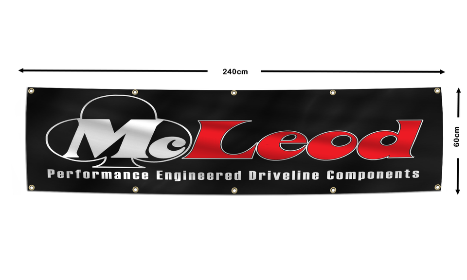 McLeod Racing Banner 2X8 Ft Flag Drag Racing Performance Garage Man ...