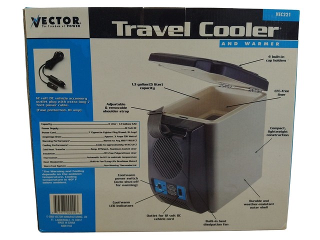 Vector Thermoelectric Travel Cooler & Warmer VEC221 12 Volt DC for sale ...