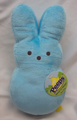 Just Born Peeps SOFT LIGHT BLUE BUNNY PEEP 9" Plush STUFFED ANIMAL Toy ...