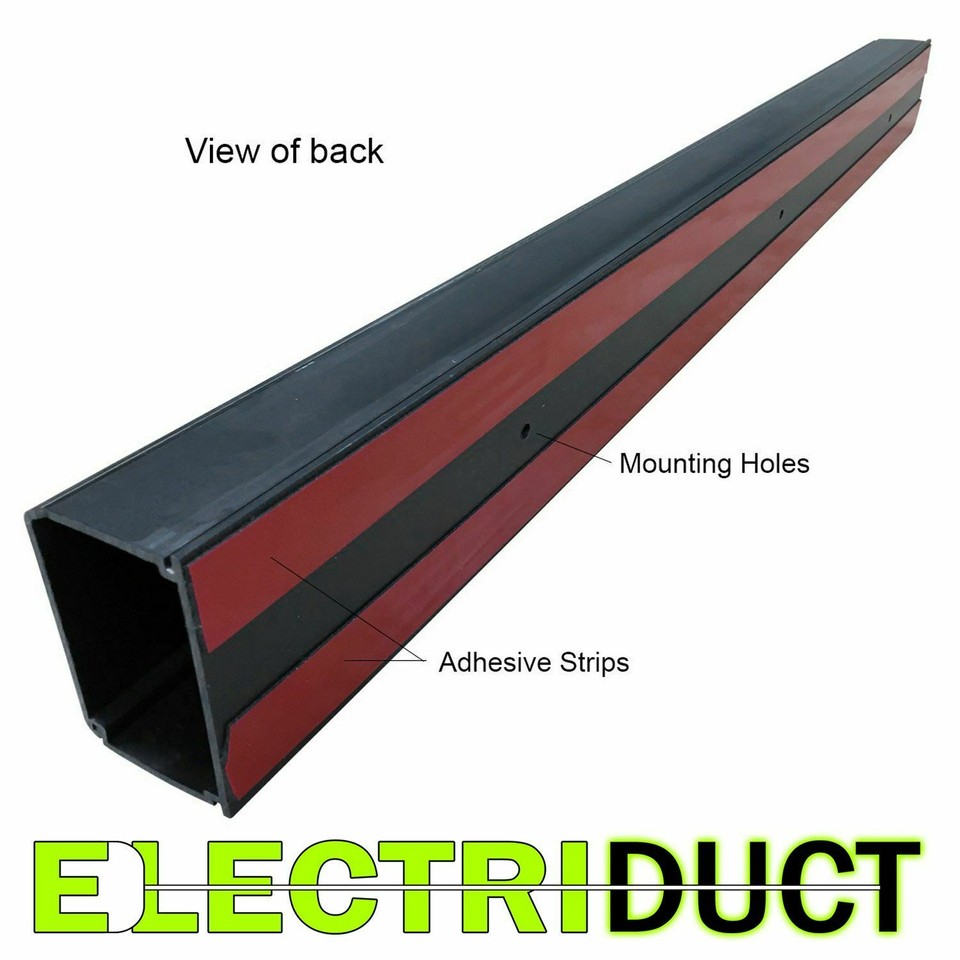 3" x 2" XX-Large PVC Latching Cable Wire Cord Raceway - 3FT, 5FT, 6FT ...