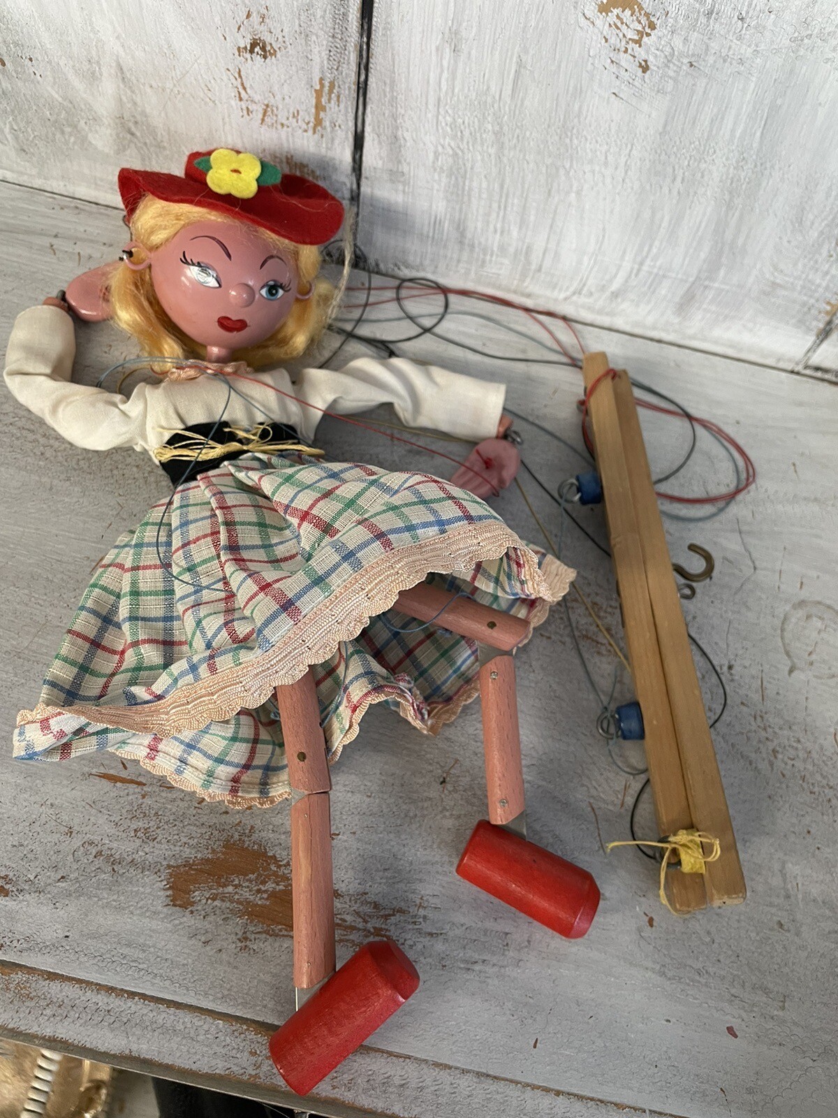 Blonde Marionette, Quality Made Vintage Female Puppet | eBay