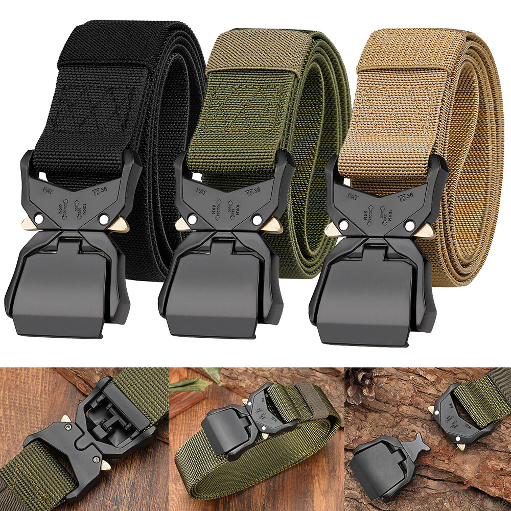 Adjustable Aluminum Alloy Buckle Military Tactical Belt Nylon Rigger ...