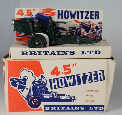 W. Britains Post War Royal Artillery 4.5 Howitzer #9725 Cannon wBox | eBay