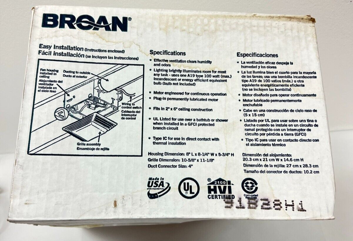 How To Install A Broan 678 Ventilation Fan With Light | Shelly Lighting