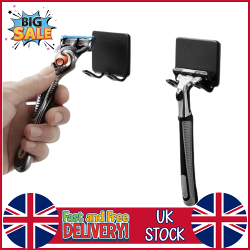 Adhesive Wall Mounted Razor Holder For Bathroom Shower Hook Rack ...