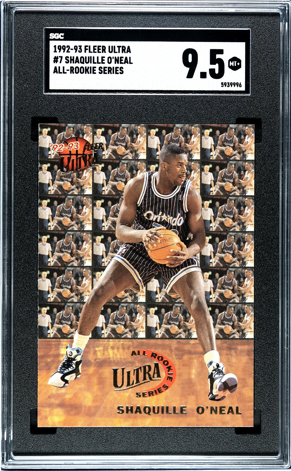 Shaquille O'Neal 1992-93 Fleer Ultra Rookie Card (RC) #7- SGC Graded 9. ...
