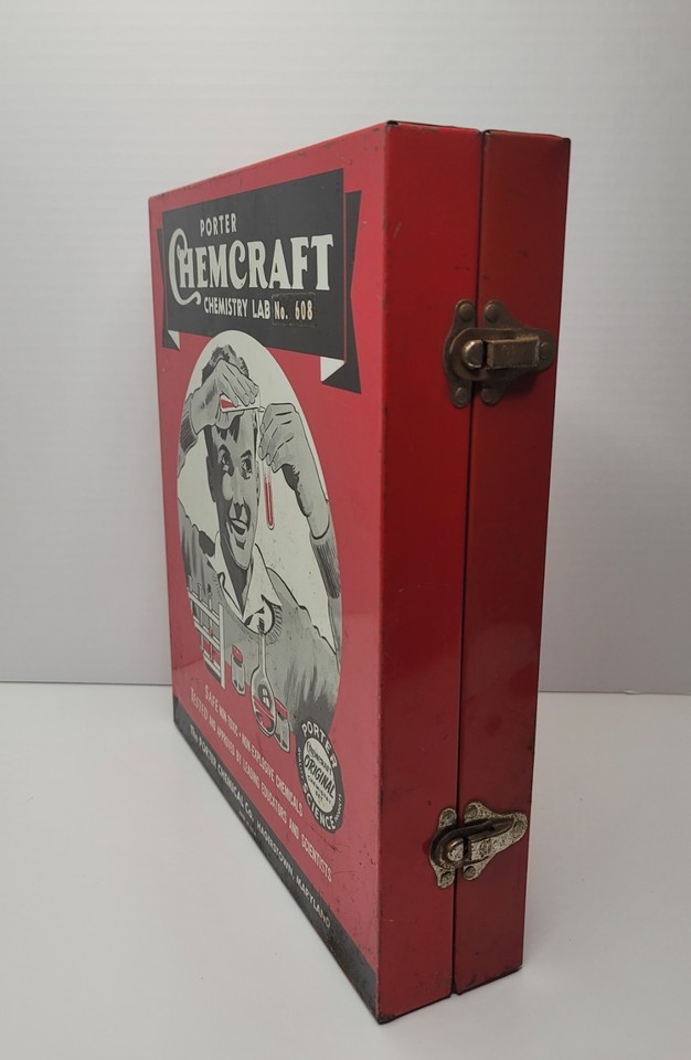Vintage 1950s Porter Chemcraft Chemistry Lab No. 608 Science Kit Atomic ...
