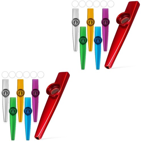 2 Pack Gold Plated Kazoo Performance Musical Instrument Small ...
