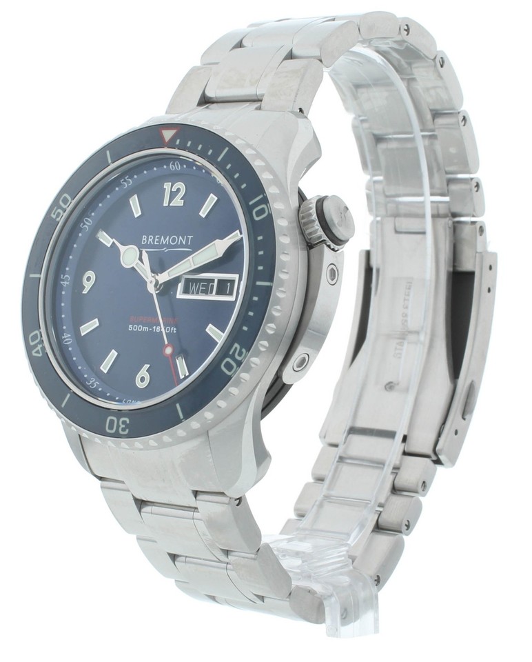 Bremont Supermarine S500 Blue Dial 43mm Automatic Men’s Watch S500-BL ...