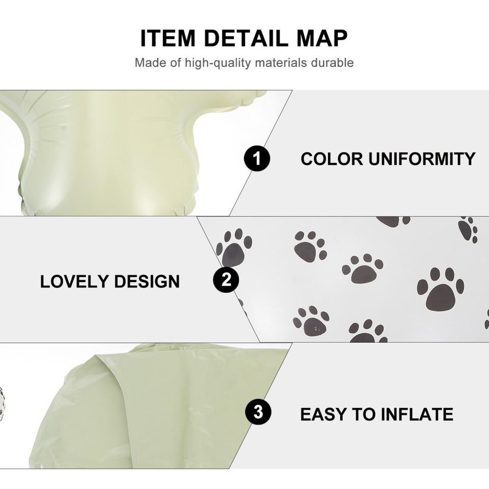 Paw Party Balloons Dog Theme Birthday Decorations Bone Shaped Pattern ...