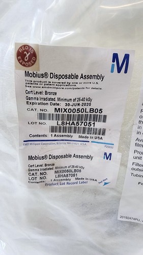 Millipore MIX0500LB05 Mobius Disposable Assembly Standard Bag 500L for ...