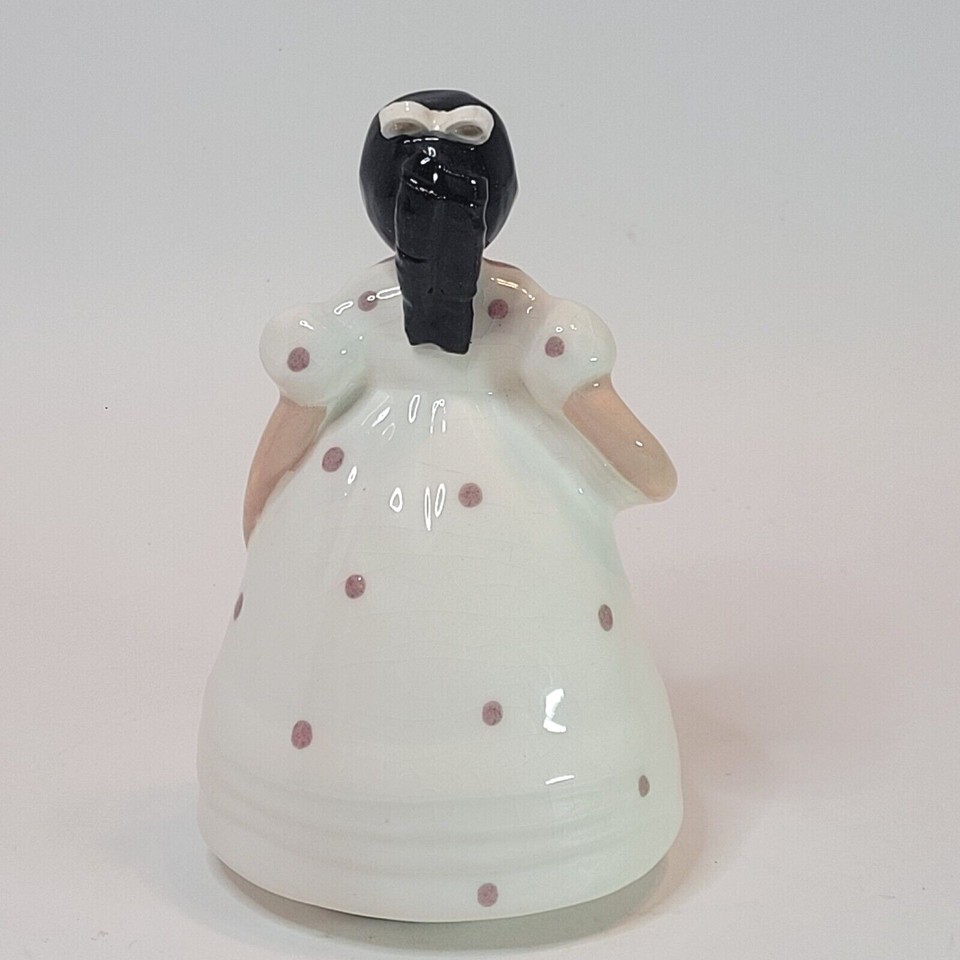 Vtg 1950s Betty Lou Nichols "Emmy Lou" Figurine/Vase Polka Dots Bow ...