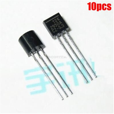 10Pcs Reg Ldo 3.3V 0.1A LP2950-3.3 TO-92 Ic New mg | eBay