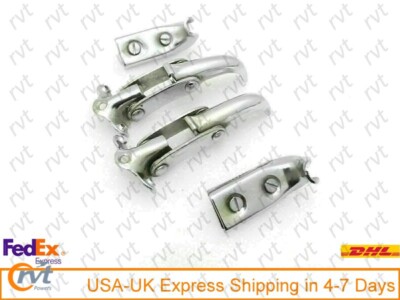 WINDSHIELD INTERIOR LATCH KIT CHROME FIT FOR WILLYS JEEP 50-52 M38s CJS ...