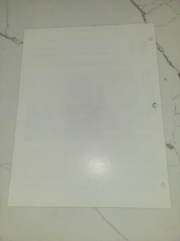 Cub Cadet Creeper Spec Sheet 70 100 122 102 71 72 73 104 124 126 106 | eBay