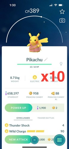 Pokémon Go - Pikachu Saree Costume (India) - Bundle x10, xxL or xxS ...