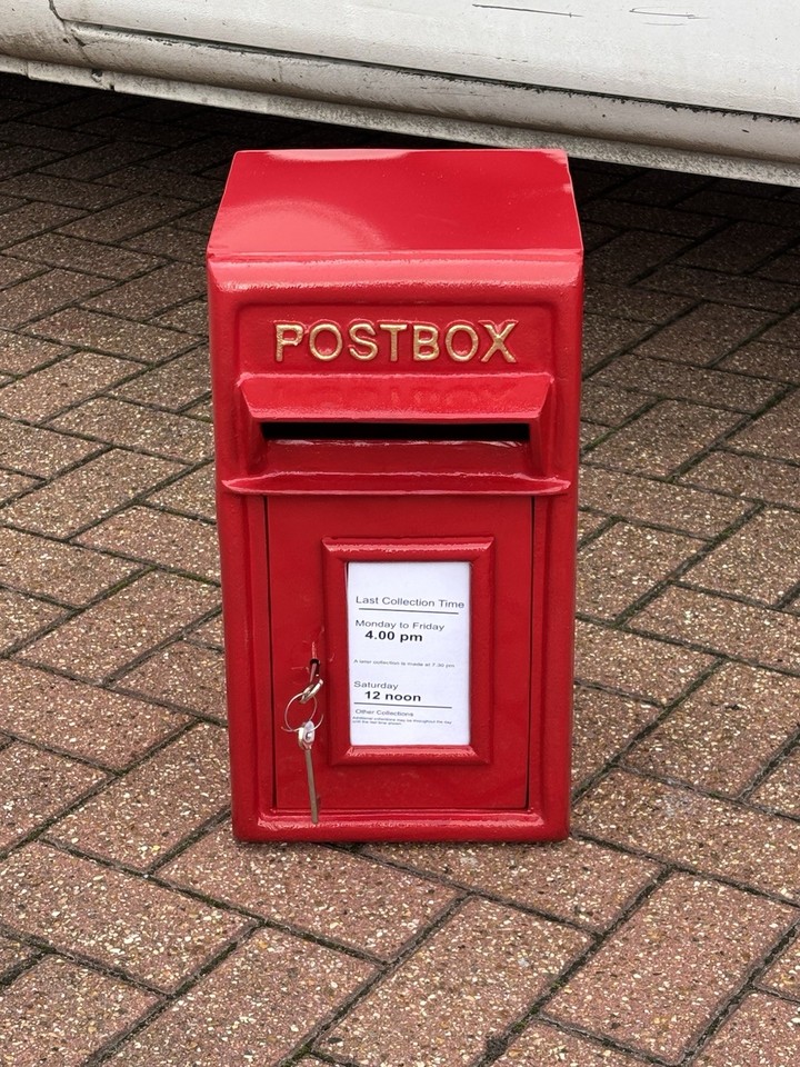 Post Box. Finished In A Bright Red, Comes With 2 Keys. | eBay UK