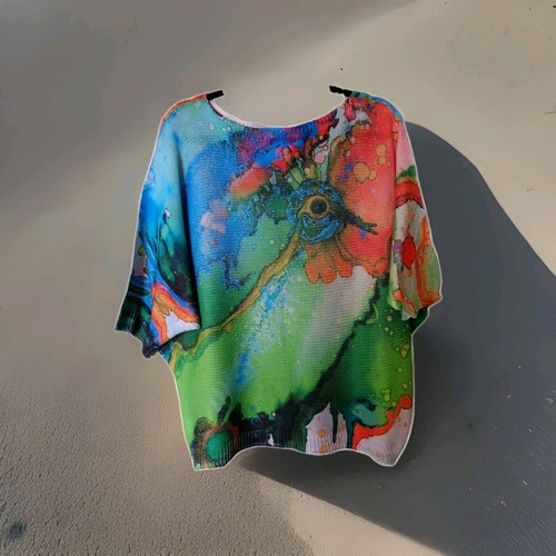 Yolly Vintage 3/4 Sleeve Light Weight Sweater Made In Italy Colorful | eBay